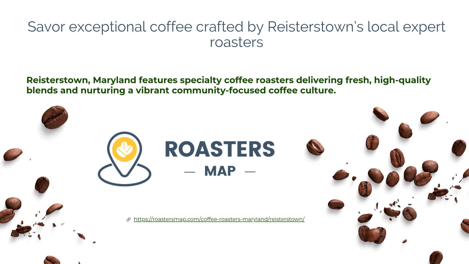 Best Coffee Roasters in Reisterstown Maryland| Roasters Map